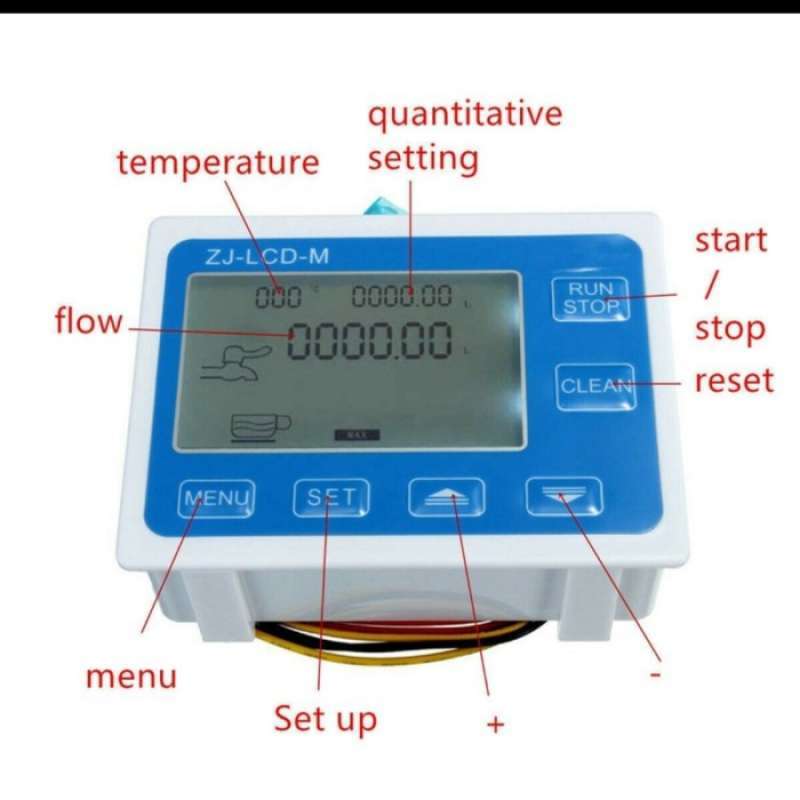 Jual Flow Sensor 1.5 Inch Water Flow Sensor With Lcd Display Control Di ...