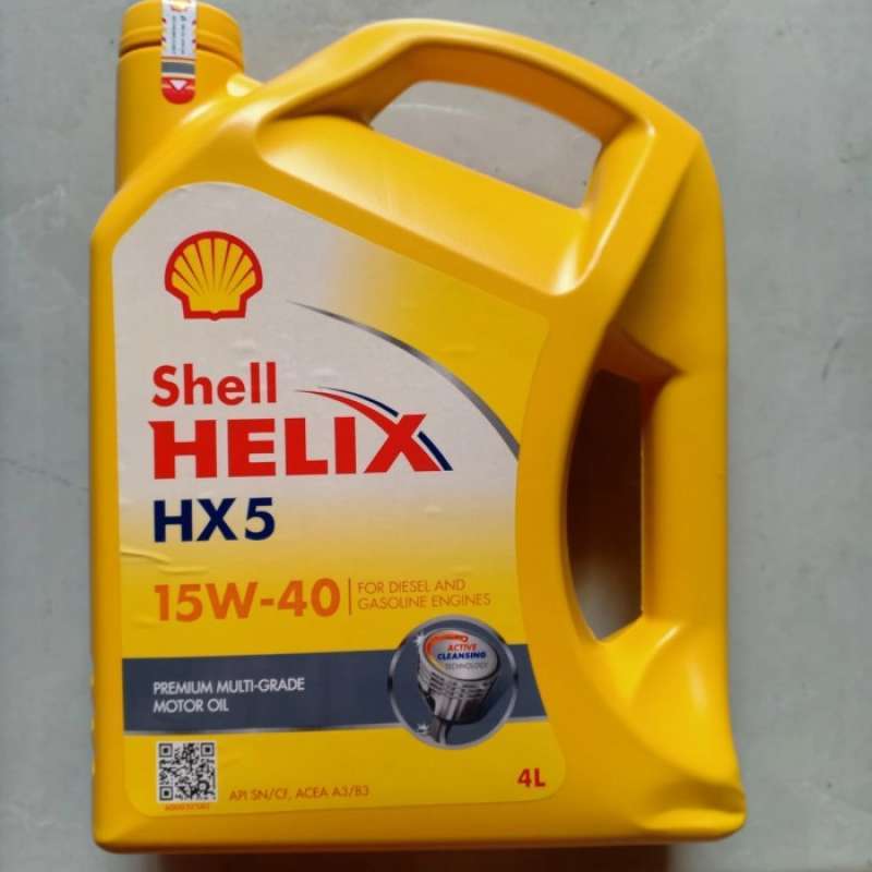 Promo Shell Helix Hx5 Sae 15W40 Kemasan Galon 4L Diskon 17% di Seller ...