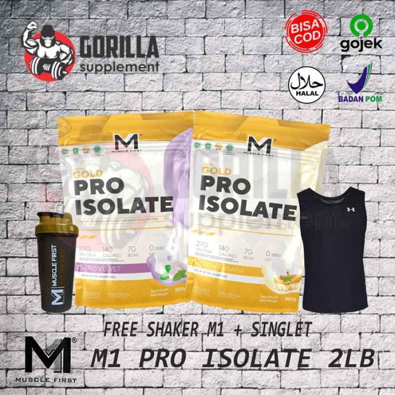 Jual Muscle First Whey Gold Series Pro 2Lbs 912 Gram M1 Nutrion ...