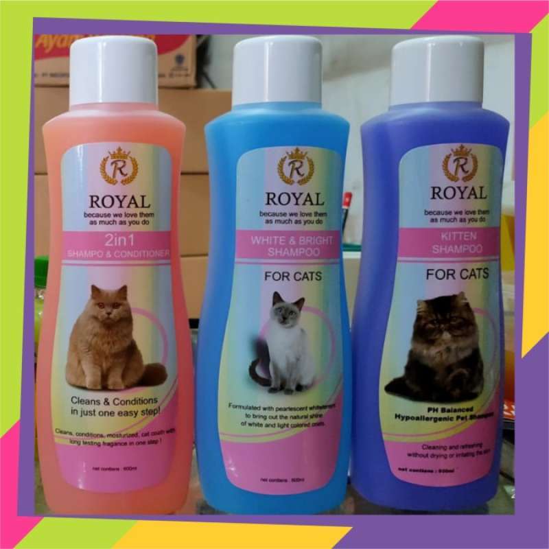 Promo Shampo Kucing Royal 2In1 Conditioner 600Ml Sampo Cat Shampoo ...