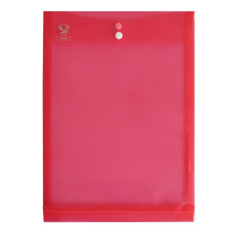 Jual Map Plastik Kancing / Data Bag / Document Bag File Vertical Folio ...