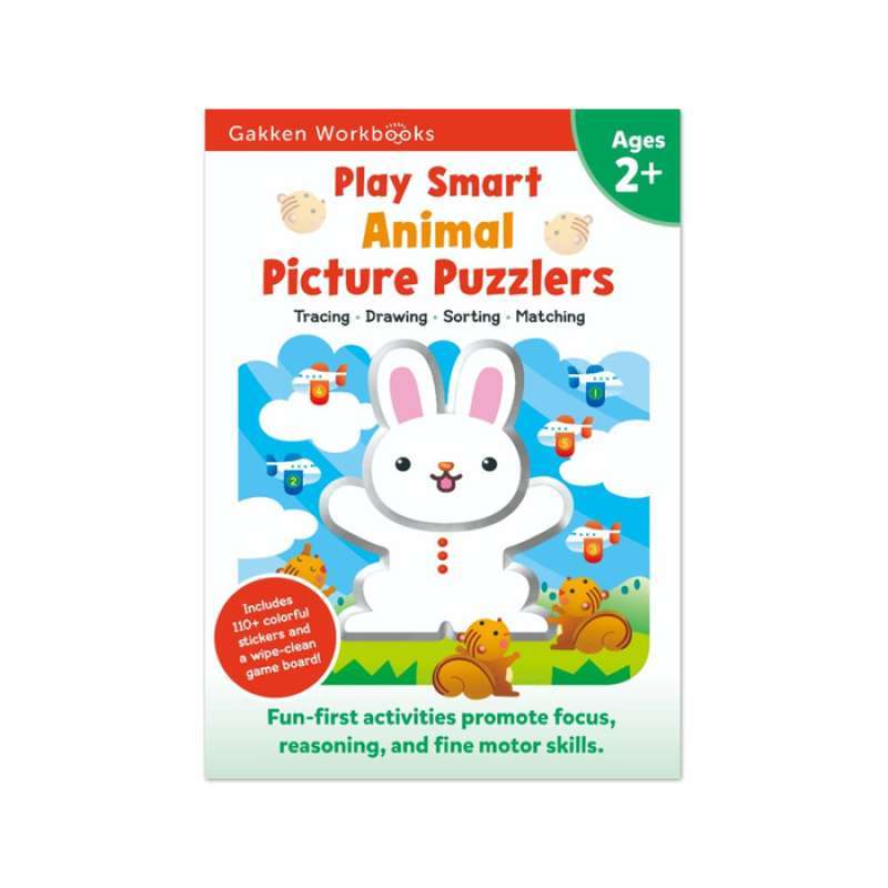 Promo Gakken Play Smart Animal Picture Puzzlers Ages 2+ Buku Edukasi ...
