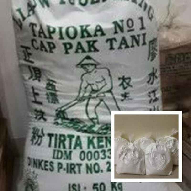 Jual Repack Dari Karung Tepung Tapioka Cap Pak Tani Liauw Tjoei Kang ...
