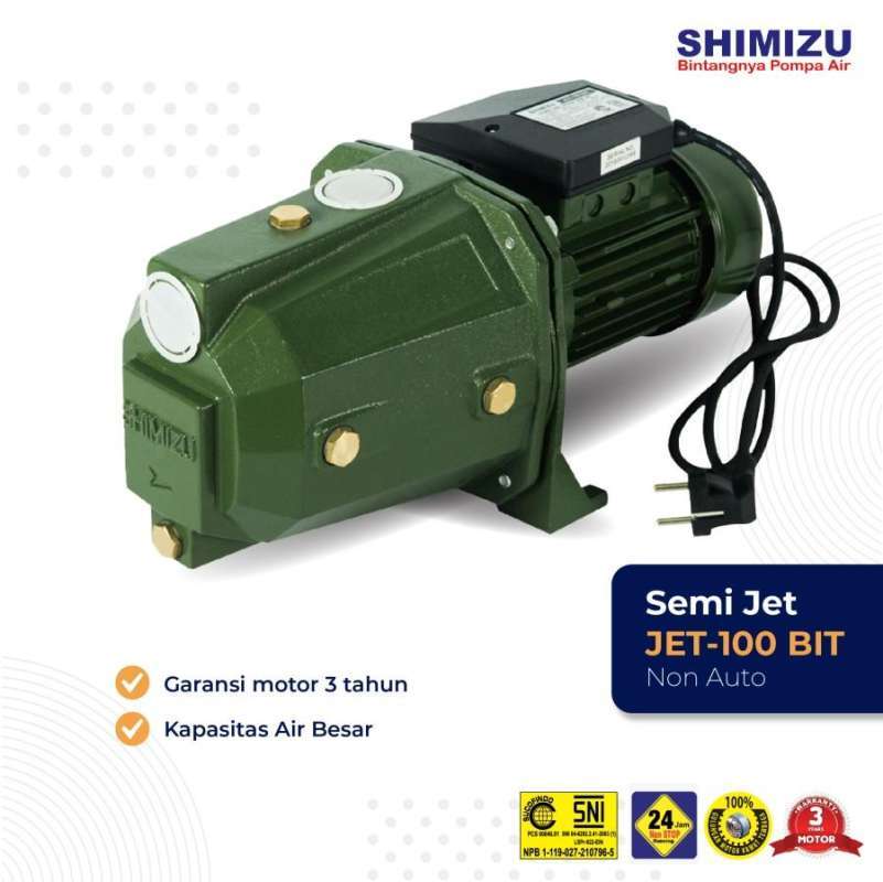 Jual Pompa Air Semi Jet Pump Shimizu Jet-100 Bit 150 Watt Non Automatic ...