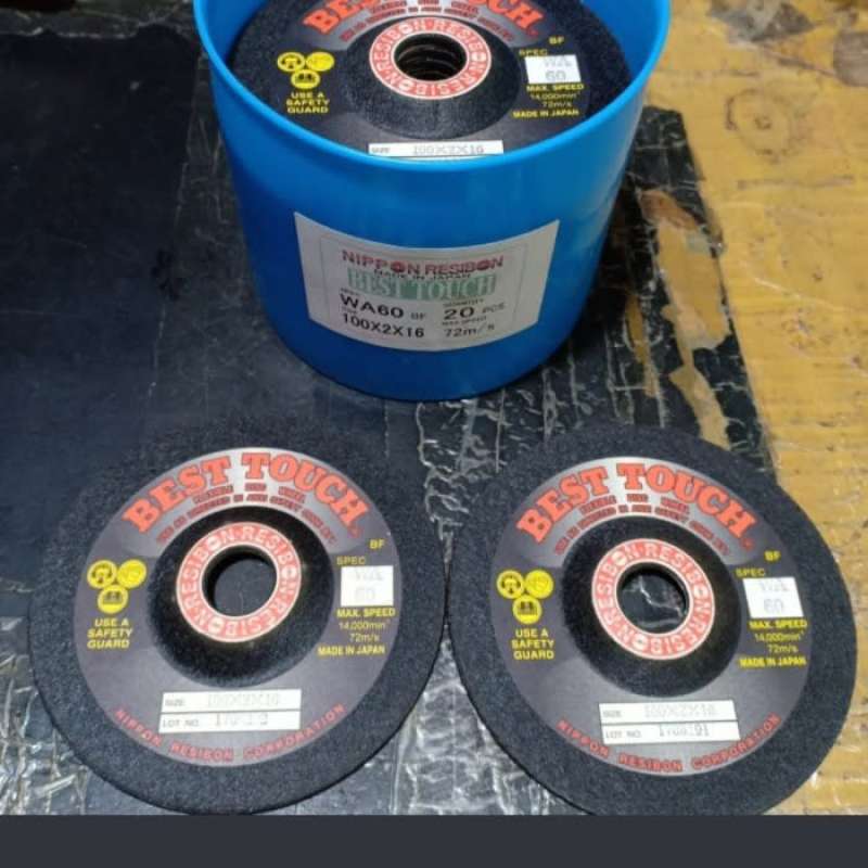 Promo Dijual Nippon Resibon Best Touch 4x2mm GC 60 Batu Poles Kaca dan ...