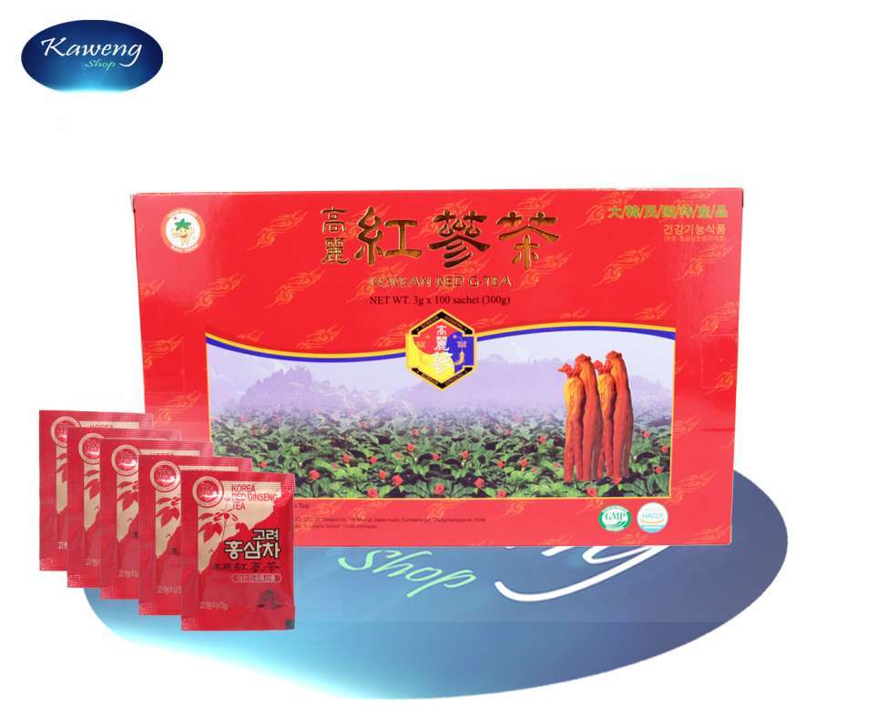 Jual TEH RED GINSENG KOREA (KOREAN RED GINSENG TEA) 100 Sachets di ...