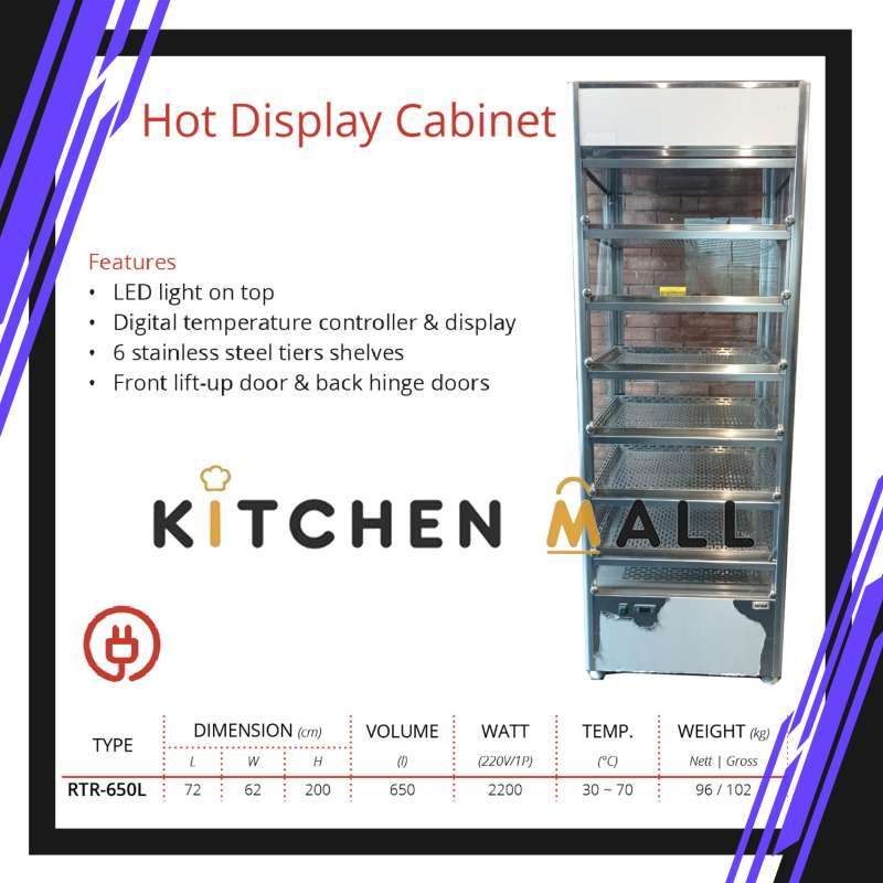 Jual Getra Hot Display Cabinet Getra Rtr-650l - Mesin Penghangat ...