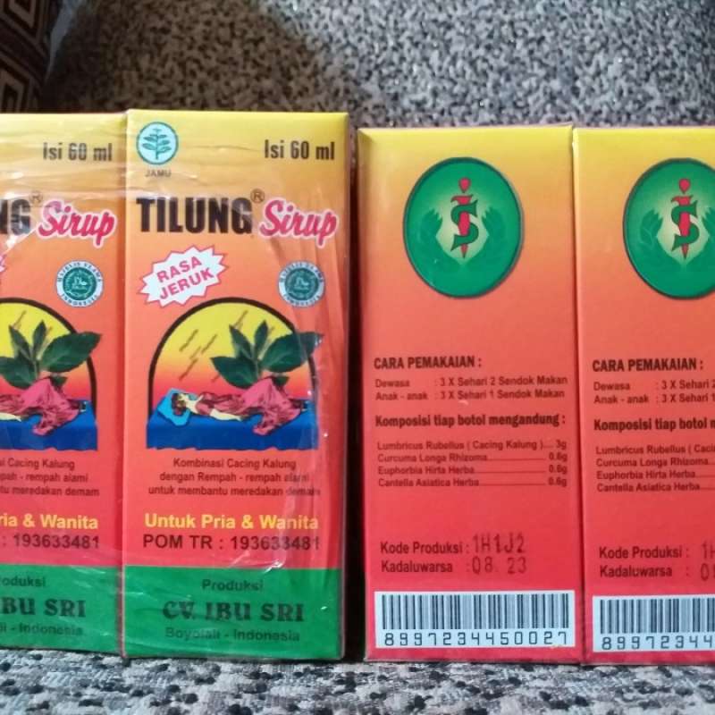 Promo Obat Tipes/Cacing Kalung/Types/ Tilung sirup 60ml rasa jeruk ...