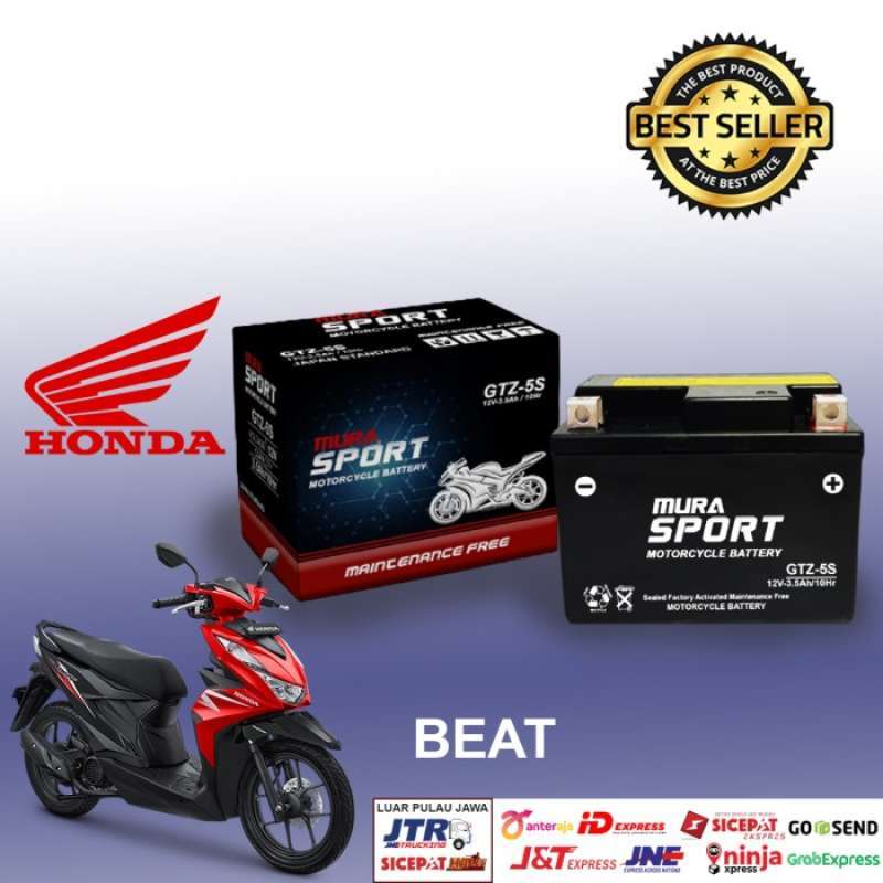 Jual Aki Motor Honda Beat Series Mura Sport Gtz5s Original Tahan Lama ...