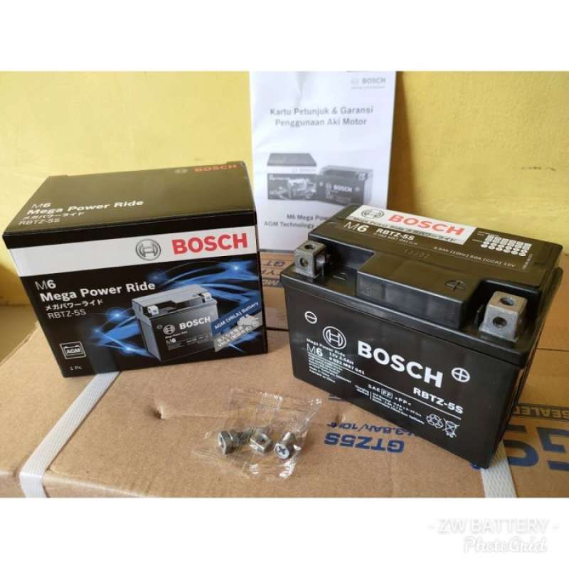 Jual Aki Motor Jupiter Mx New, Xeon, Fino, X-ride, R15 Gtz5s Bosch Agm ...