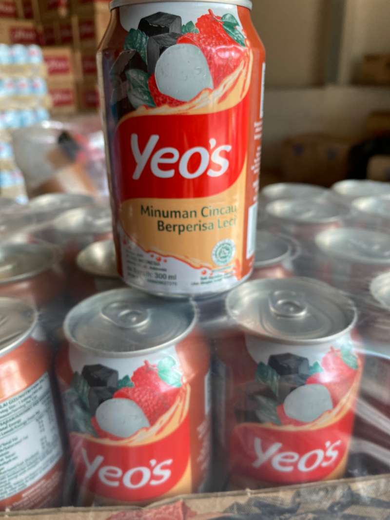 Jual Yeos Minuman Rasa Cincau Berperisa Leci 300ml 1 Karton Isi 24 ...