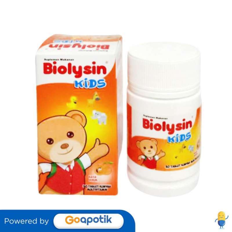 Jual BIOLYSIN KIDS JERUK BOTOL 30 TABLET di Seller Apotek Aadila - Kota ...