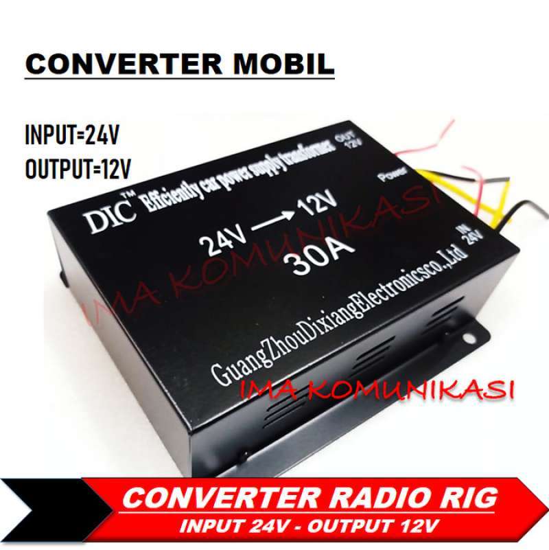 Jual Limited Converter Voltase Radio Rig, Converter 24 V - 12 V ...