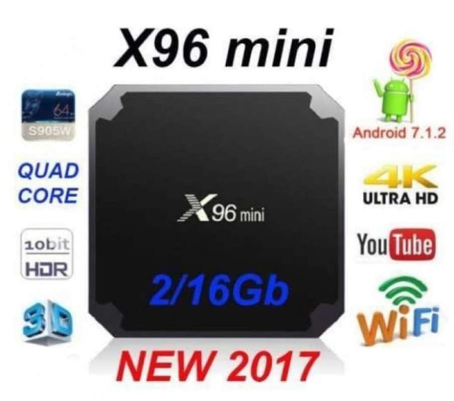 Jual New Android 7.1 Nougat Android Tv Box X96 Mini Ram 2g Rom 16g ...