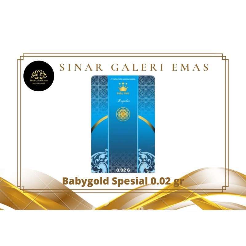 Jual BABY GOLD New Reguler Series 0.02 Gram Kemasan PVC TERMURAH Emas ...