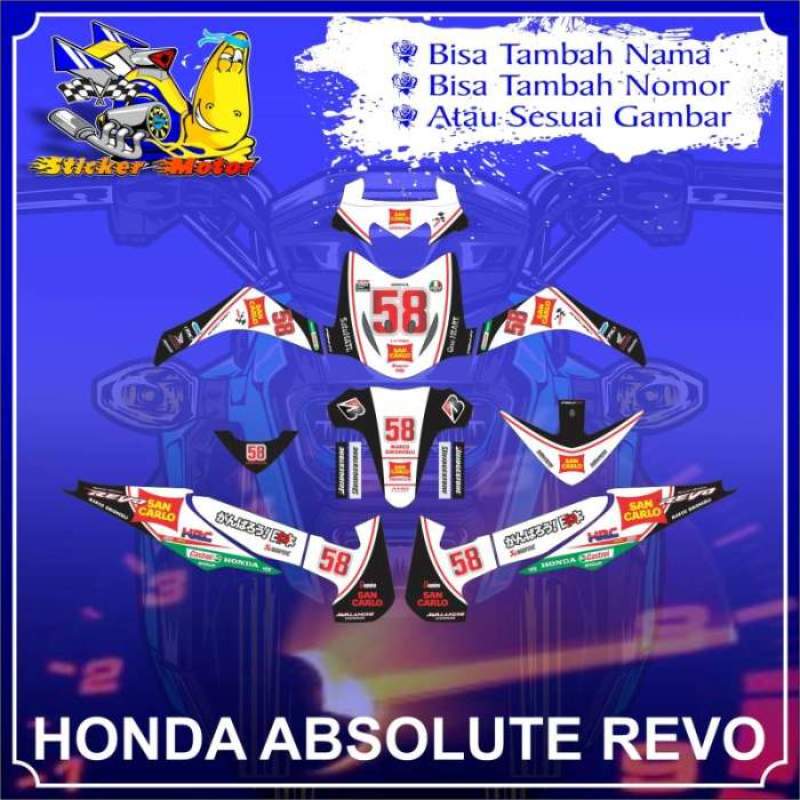 Jual Naga Sticker - Sticker Decal Full Body Honda Absoute Revo ...