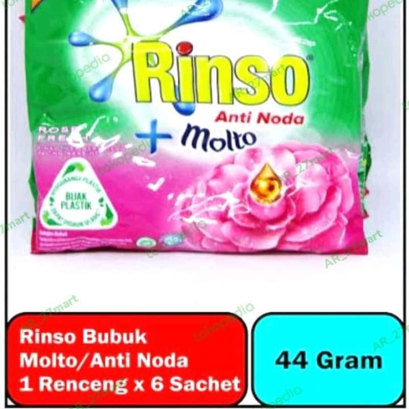 Jual Detergent Bubuk Rinso 1000 An 44 Gram 1 Renceng 6 Pcs Di Seller Ar ...
