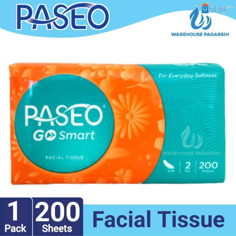Promo Paseo Go Smart Facial Tissue Merah 200 Sheets - 2 Ply Diskon 2% di Seller WAREHOUSE ...
