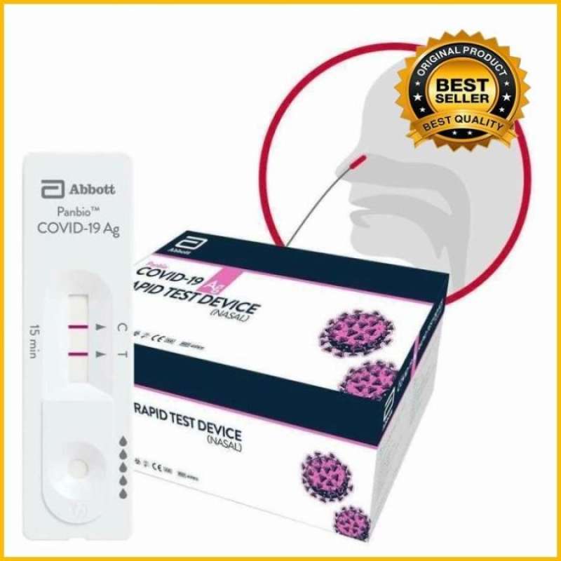 Jual Alat Test Swab Antigen/ Swab Hidung Abbott Bioquick Nasal Eceran ...