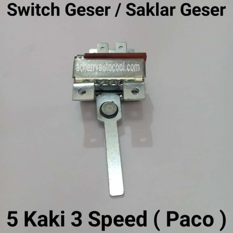 Promo Saklar Geser Universal Ac Mobil 5 Kaki 3 Speed Switch Geser Paco ...