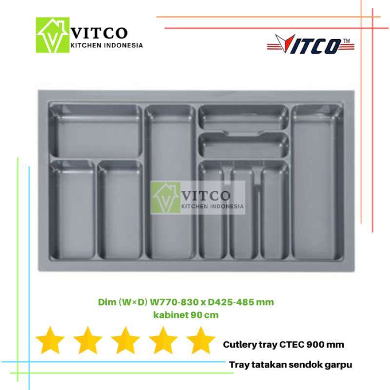 Jual VITCO Cutlery Tray Organizer 900 mm / Tatakan sendok garpu/ alat ...