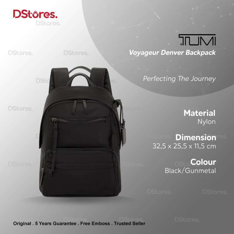 Jual Tumi Voyageur Denver Backpack - Black/gunmetal Di Seller Dstores Ladies Official Store ...