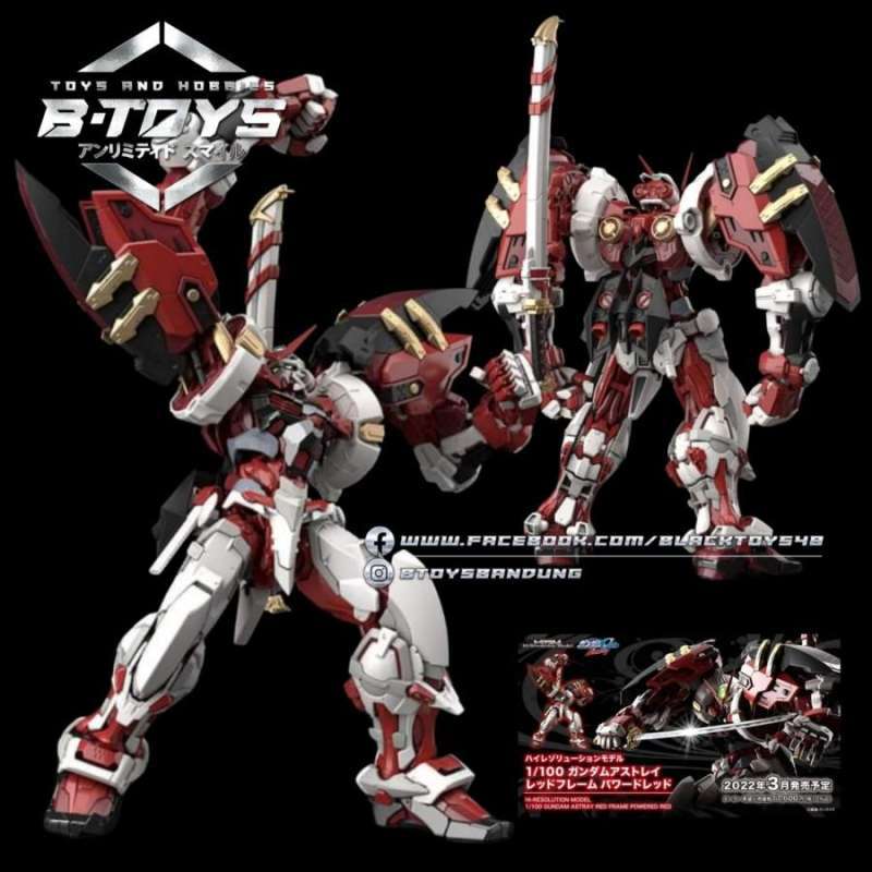 Jual Model Kit Gundam Hirm Astray Red Frame Hires Powered Red Astray ...