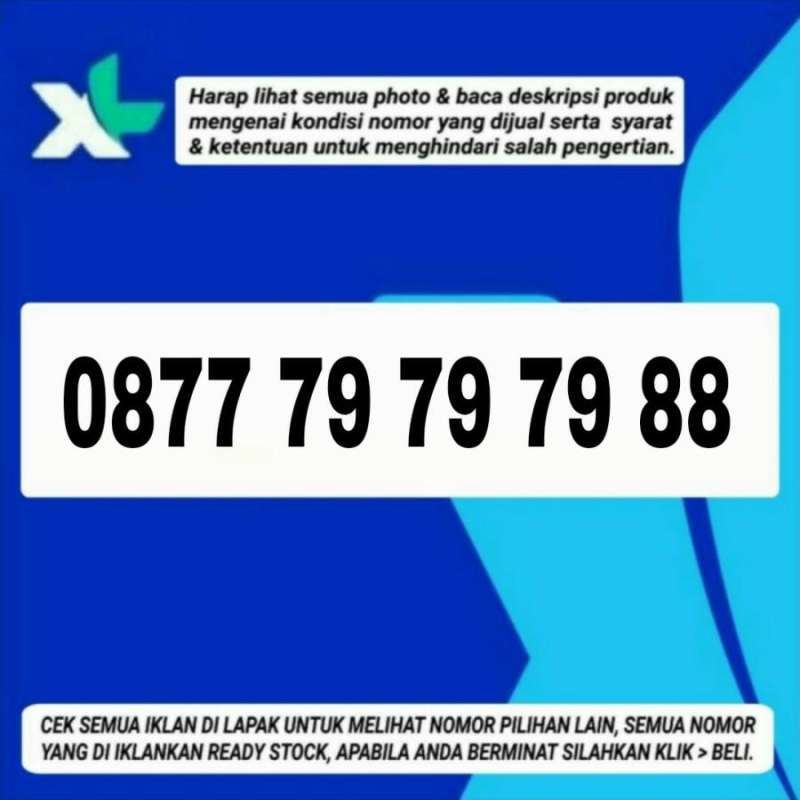 Jual NOMOR CANTIK XL AXIATA 4G LTE SUPER CANTIK ANGKA BESAR di Seller ...
