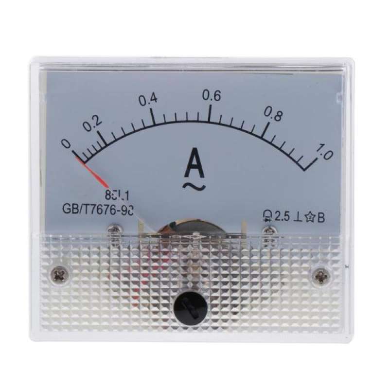 Promo Analog Panel Ammeter AC Current Meter Panel Electrical Current ...