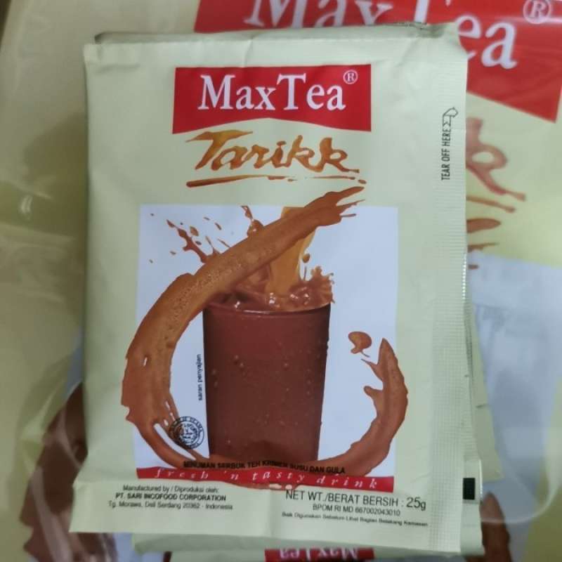 Jual 1 Renceng Max Tea Teh Tarik isi 10 sachet x25gr di Seller Sembako ...