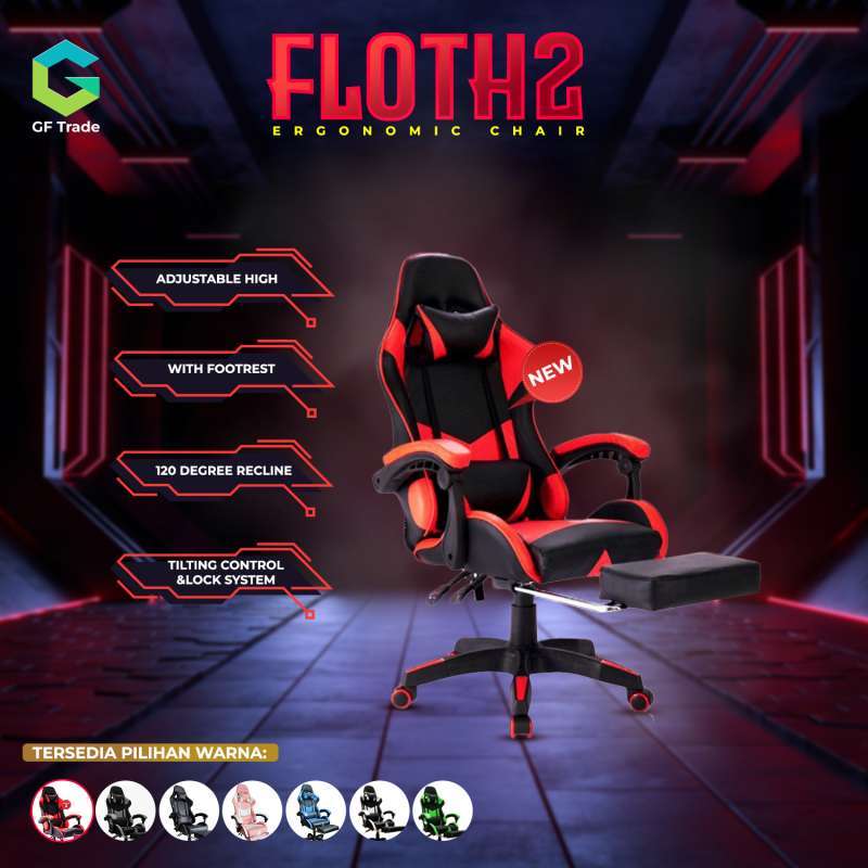 Jual Floth Gaming Chair Premium Quality Gaming Chair FLOTH2 (BARU) di ...