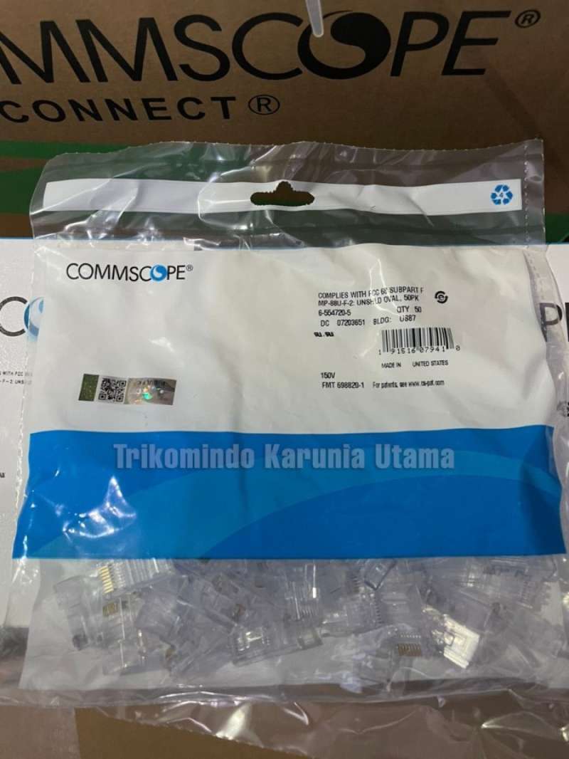 Promo COMMSCOPE AMP Modular Plug Connector / Konektor RJ45 Cat 5e ...