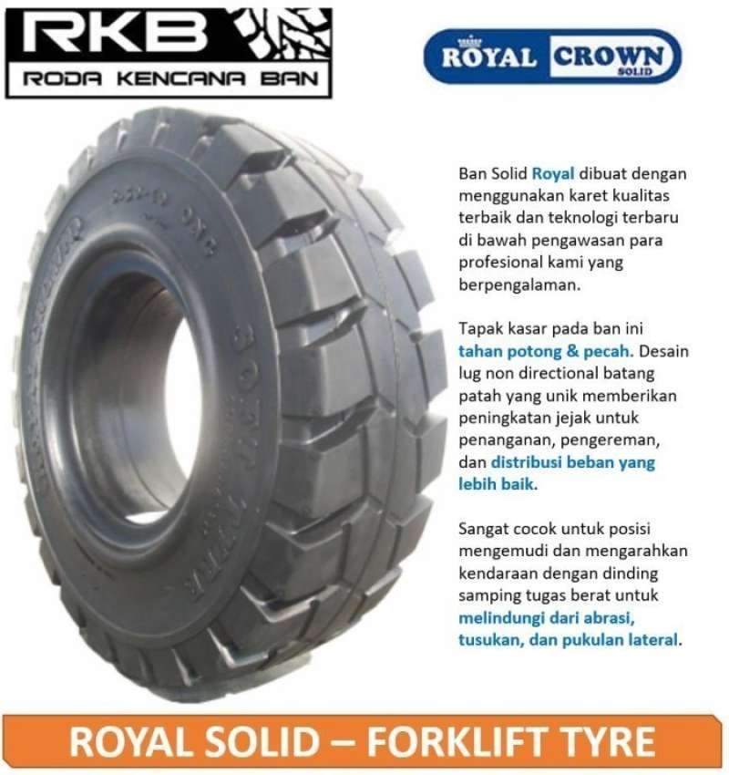 Jual Ban Forklift Royal Crown Solid Tyres Forklift 650-10 Di Seller ...