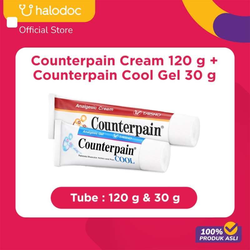 Jual [bundling] Counterpain Cream 120 G + Counterpain Cool Gel 30 G Di ...