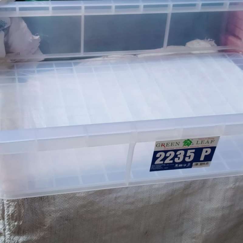 Promo kontainer roti / bread container/serbaguna,green leaf 2235 ...