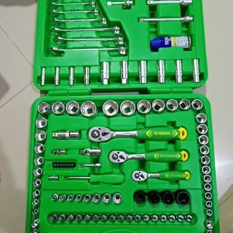 Promo Kunci Shock Tekiro Set 120 Pcs 6 Pt 1/2 3/8 1/4-kunci Sok Lengkap Diskon 23% Di Seller ...
