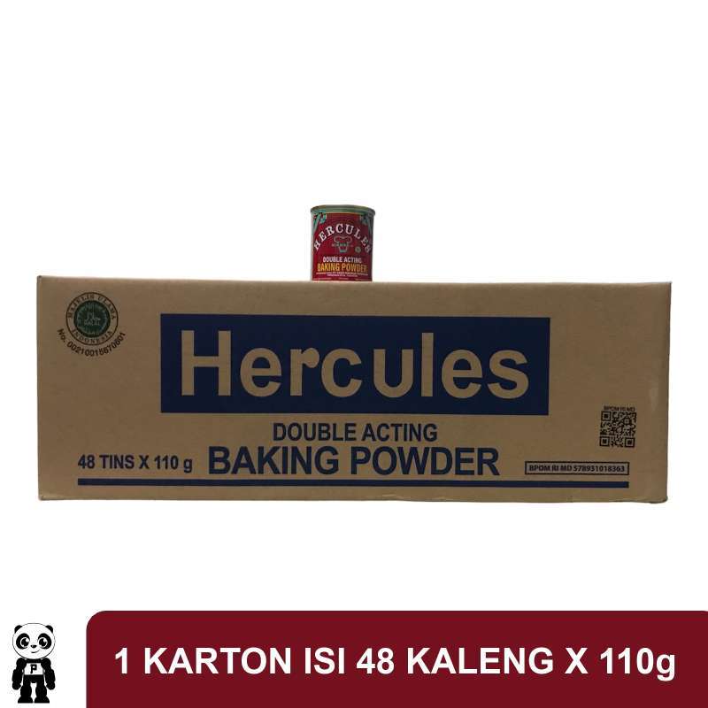 Jual Hercules Baking Powder Double Acting 1 Karton isi 48 Kaleng X 110g di Seller Panda Global ...