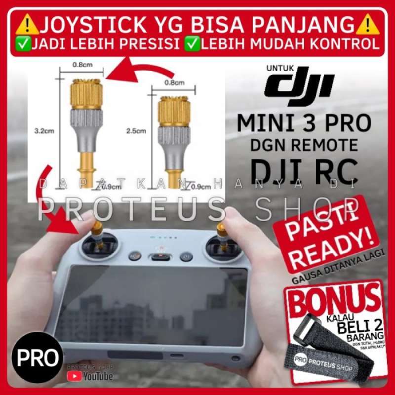 Promo âœ… Joystick Dji Rc Extendable Panjang Mini 3 Pro Stick Remote ...