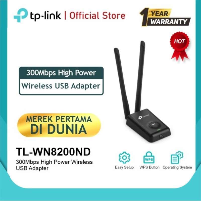 Jual Tp-link TL-WN8200ND 300Mbps High Power Wireless USB Adapter di ...