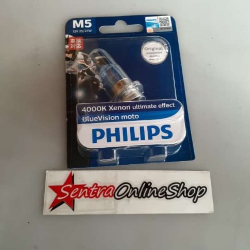Promo Unik Bohlam lampu depan vario 125 supra 125 vario 12V 25W Philips BlueVisio Limited Diskon ...