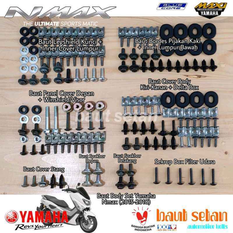 Jual Baut Fulset Body Yamaha N-max Baut Fulset Bosy Nmax Di Seller ...