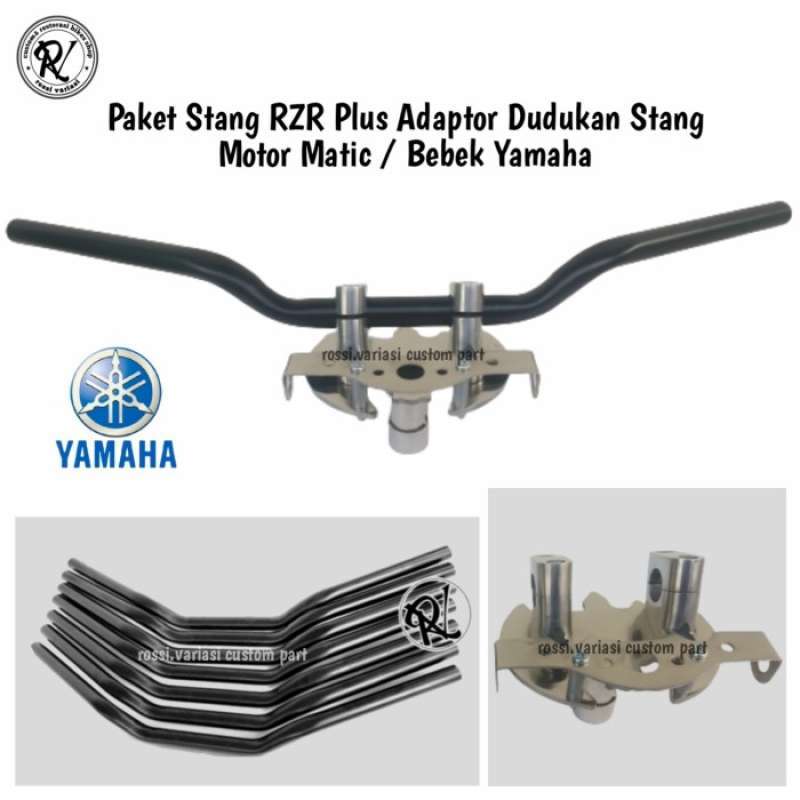 Promo Paket Stang Rzr Plus Adaptor Dudukan Stang Motor Matic Bebek ...