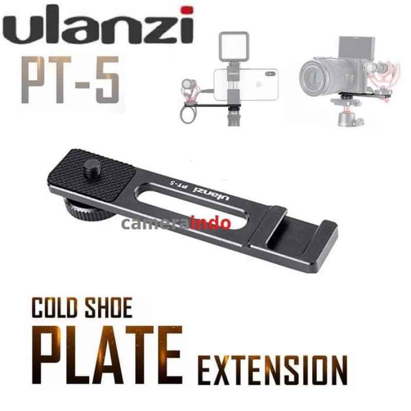 Promo ULANZI PT-5 Microphone Extension Outrigger Bar Plate Cold Shoe ...