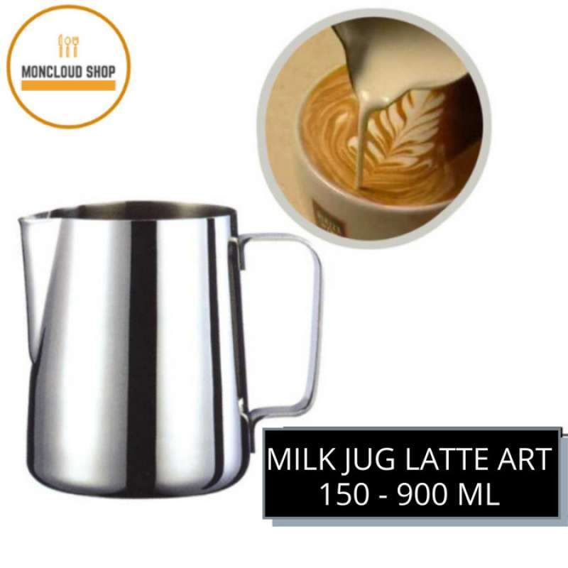 Jual MCS Teko Kopi Espresso Latte Art Stainless Milk Jug Gelas Takar Susu 350ml di Seller ...