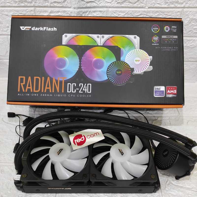 Promo darkFlash DC240 - ARGB Liquid CPU Cooler 240mm Water Cooling ...