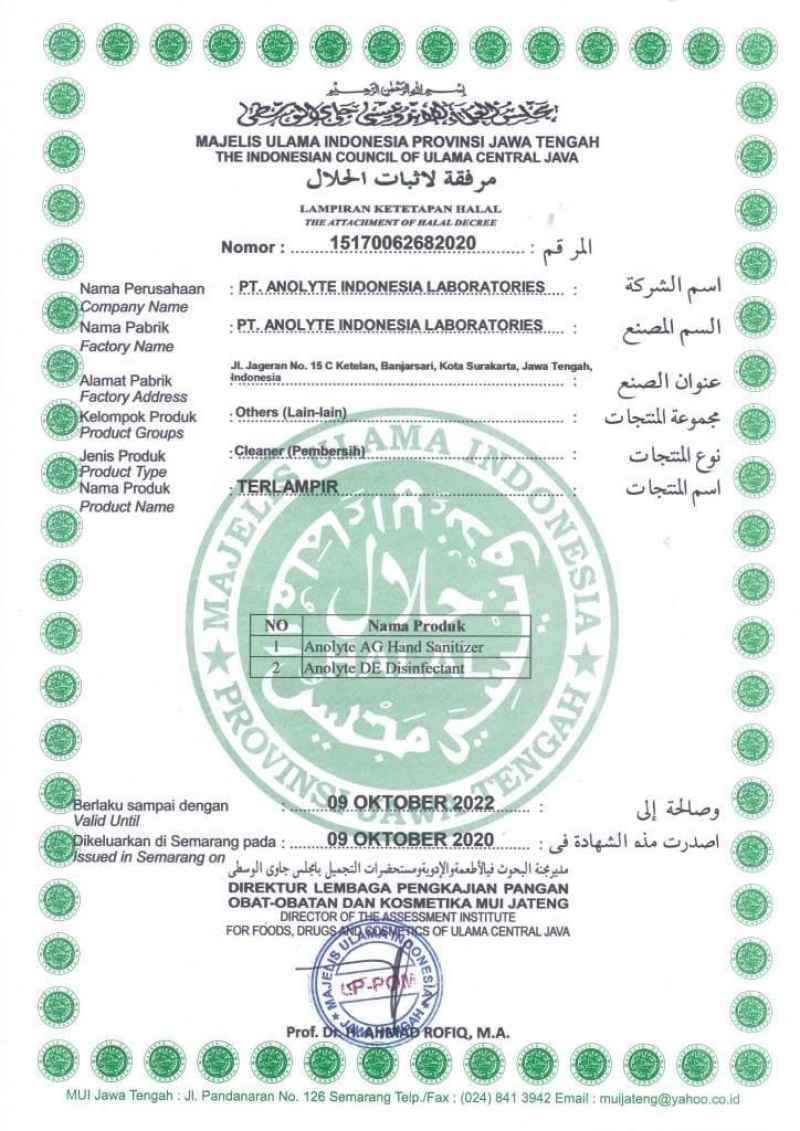 Jual Hand Sanitizer Spray / Jerigen 1 Liter Di Seller Anolyte Mdn ...