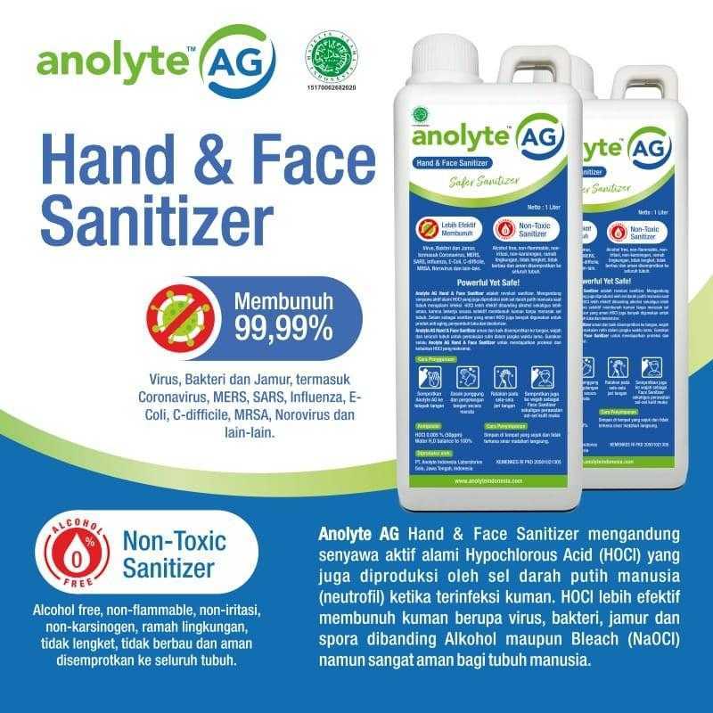 Jual Hand Sanitizer Spray / Jerigen 1 Liter Di Seller Anolyte Mdn ...