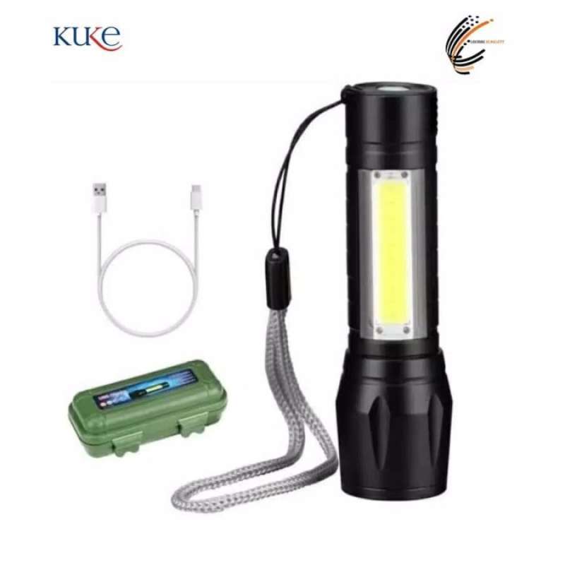 Promo Senter Mini XPE COB Led Zoom Super Terang Swat Police Light ...