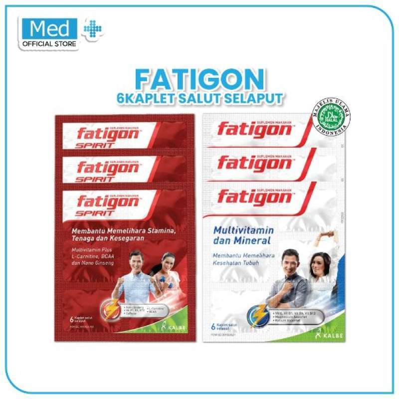 Jual Med+ Fatigon Multivitamin & Mineral / Spirit Penambah Stamina 1 ...
