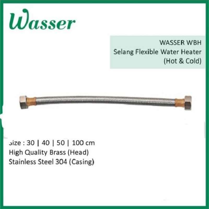 Jual Wasser Flexibel Selang Shower WBH 100cm Flexible Hose Panas Dingin ...